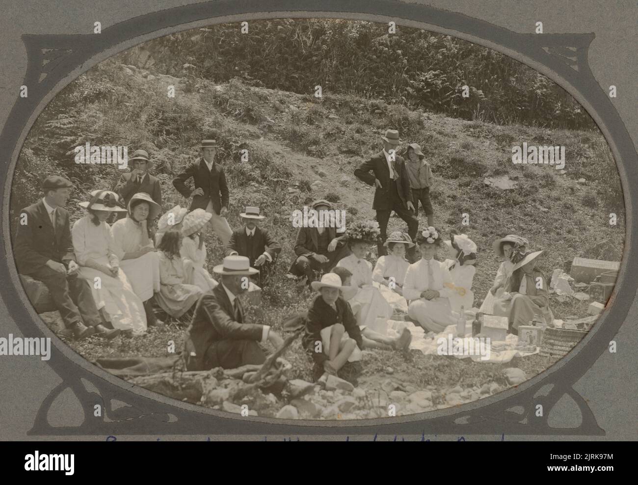 Picnic party en route to Hokio Beach. From the album: Family ...