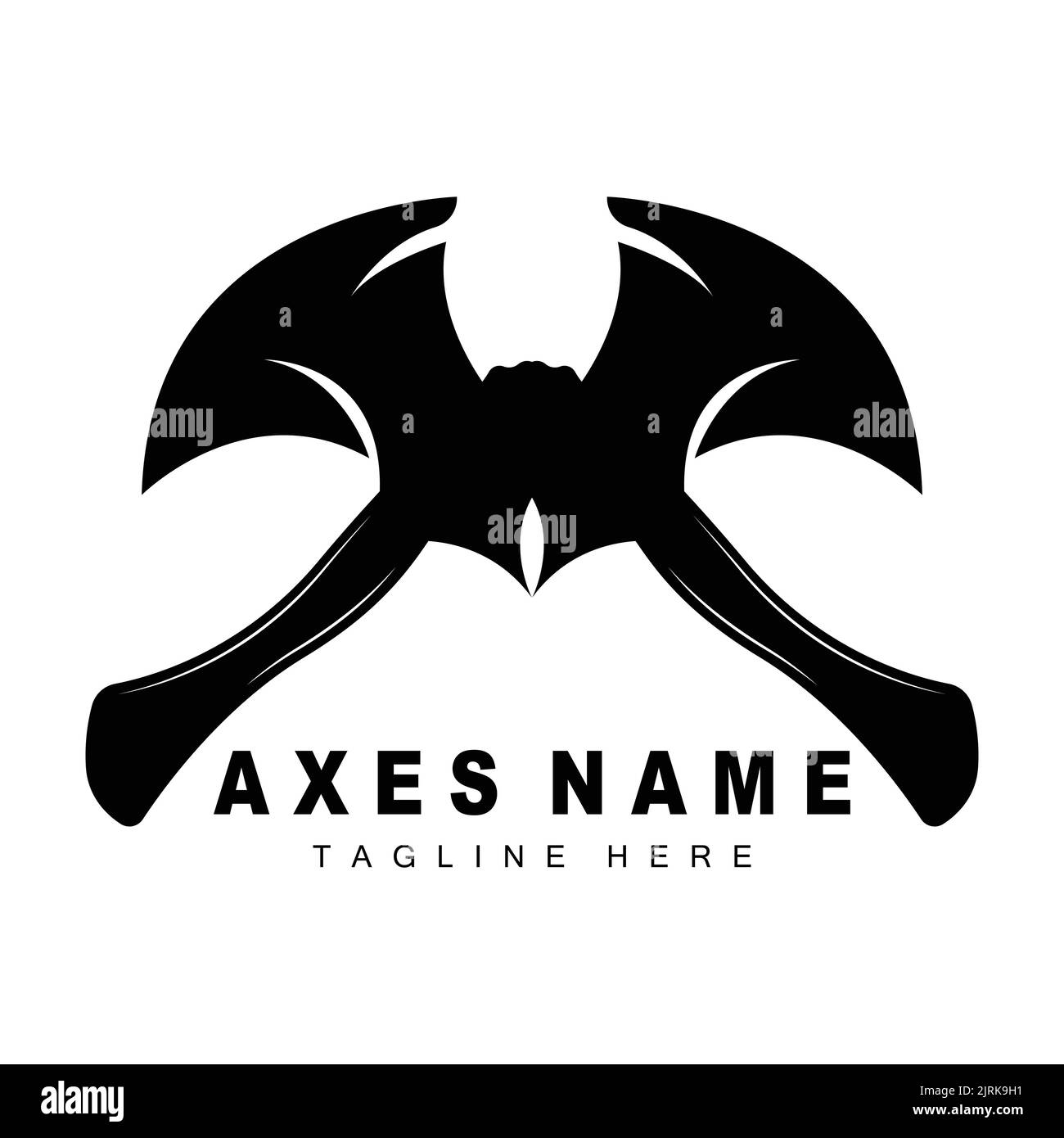 Axe logo design hi-res stock photography and images - Alamy