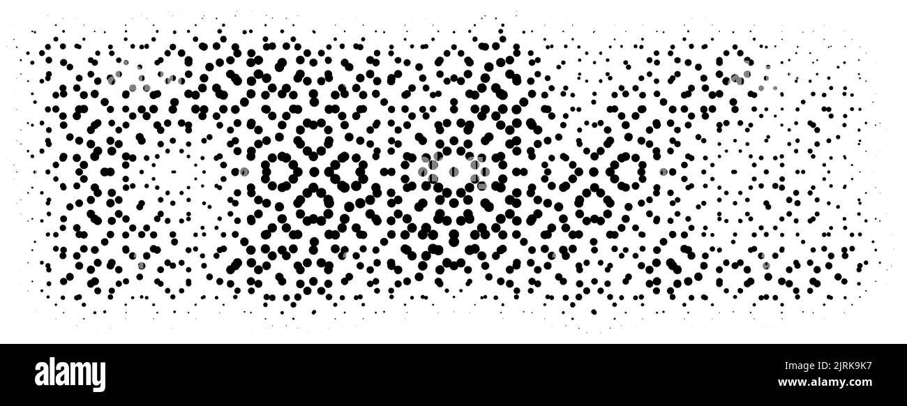 Halftone border. Dotted grunge vector border elements Stock Vector ...