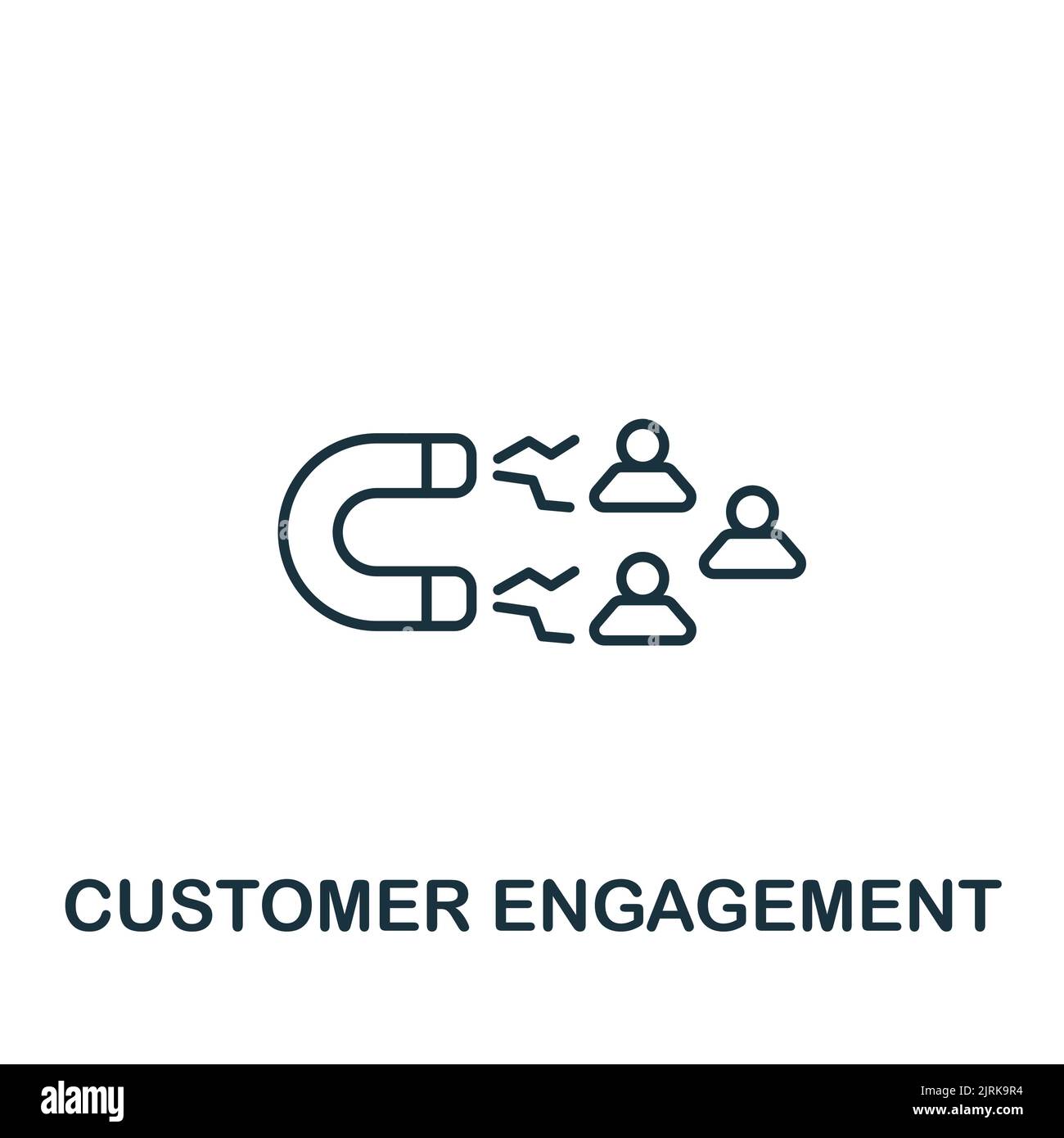 Customer Engagement icon. Line simple icon for templates, web design ...