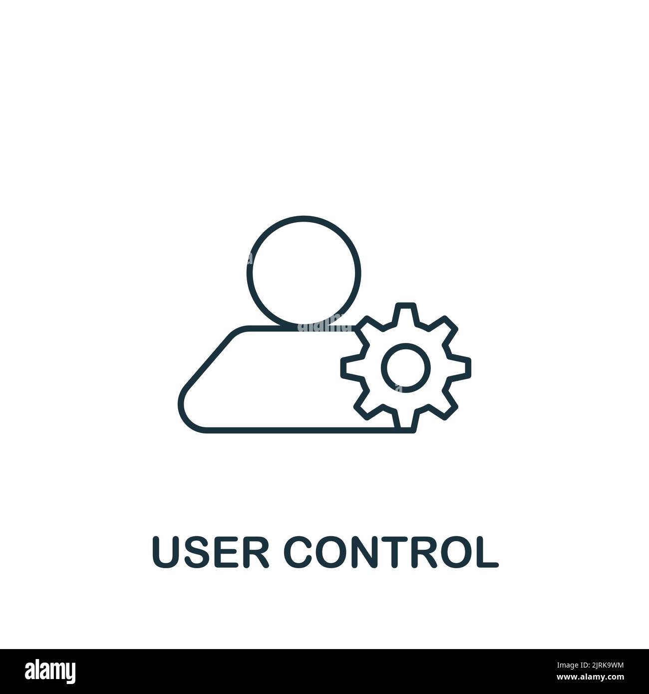 User Control icon. Line simple icon for templates, web design and ...