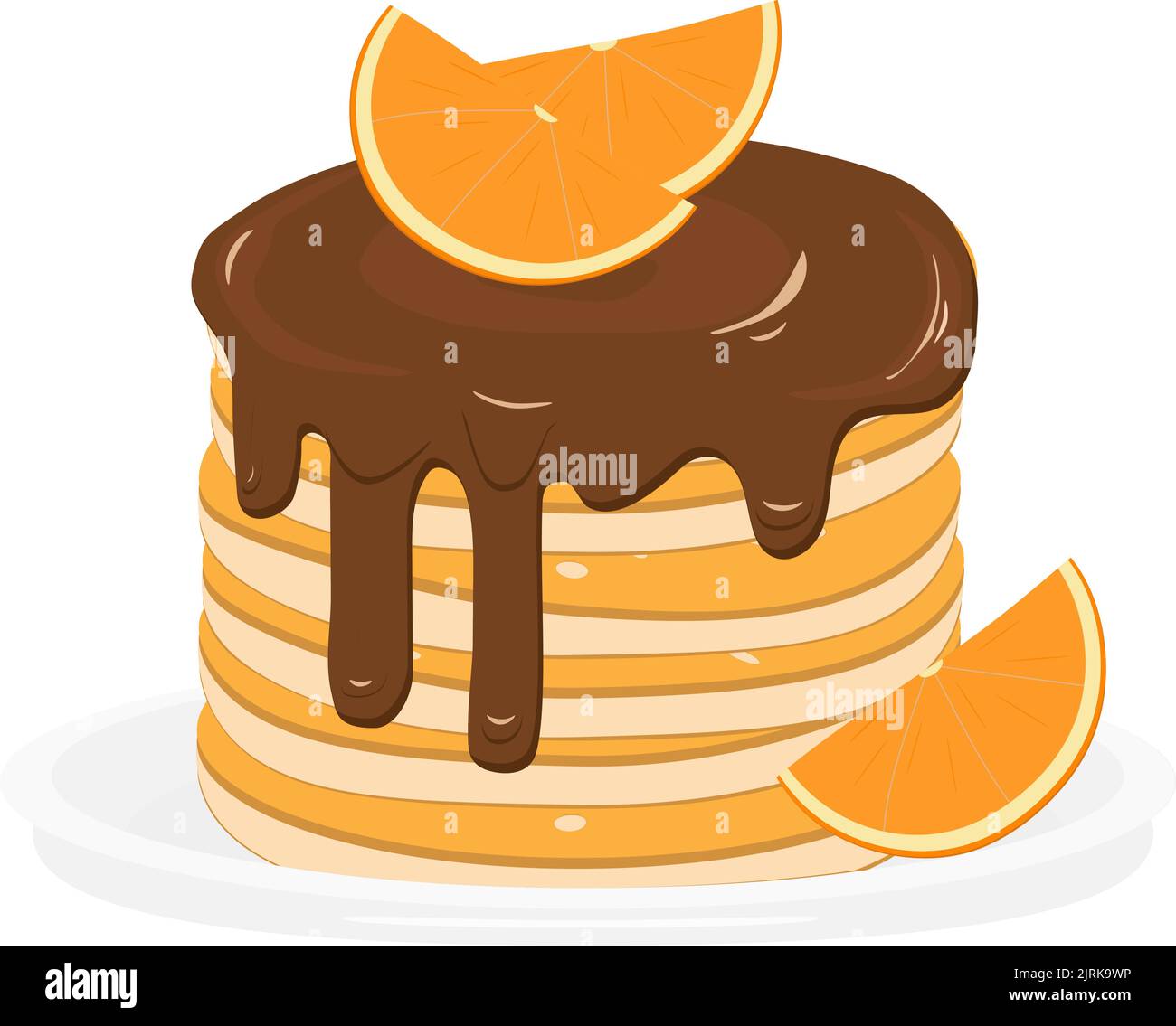 Fried pancakes pancakes on Stock Vector Images - Alamy