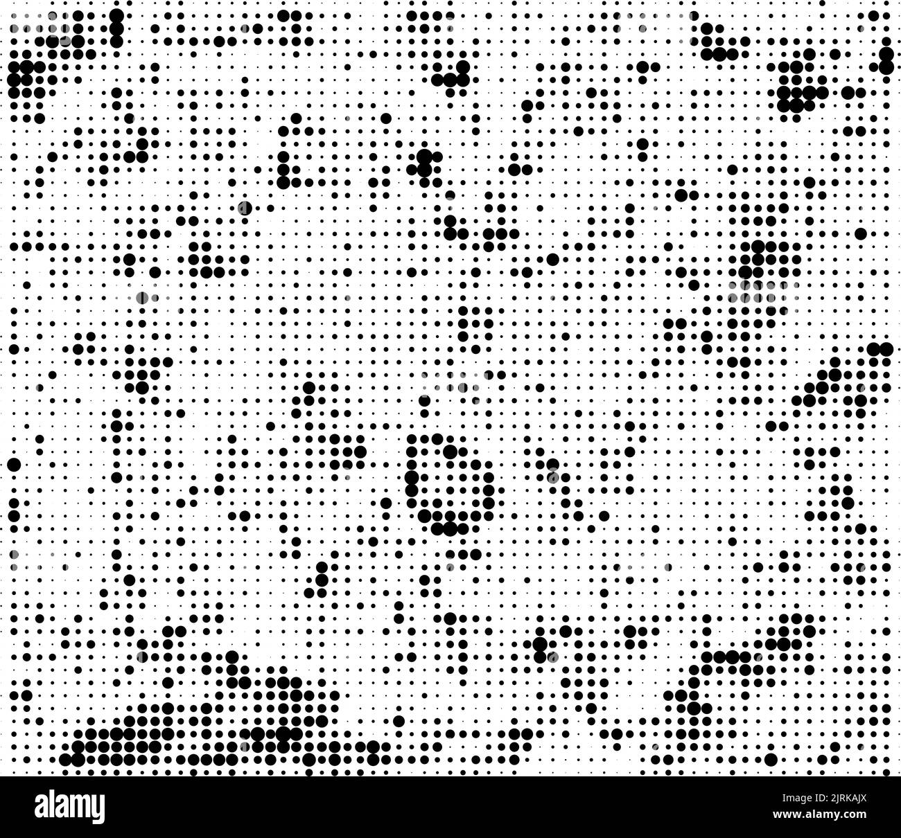 Halftone dotted grunge vector background. Urban old peeled wall Stock ...