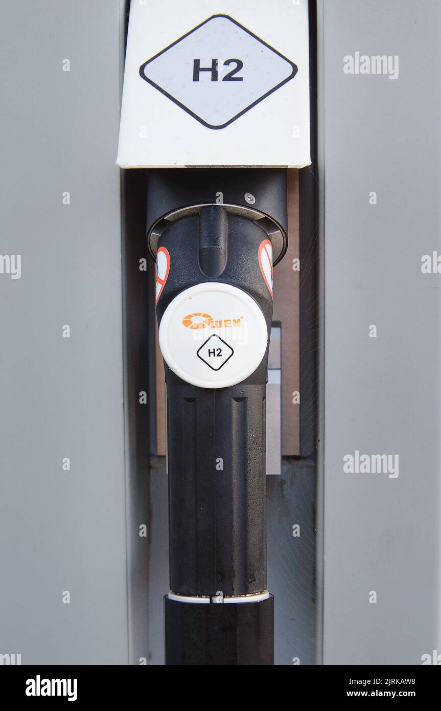 The hydrogen filling station in Prague at Barrandov district, Czech ...