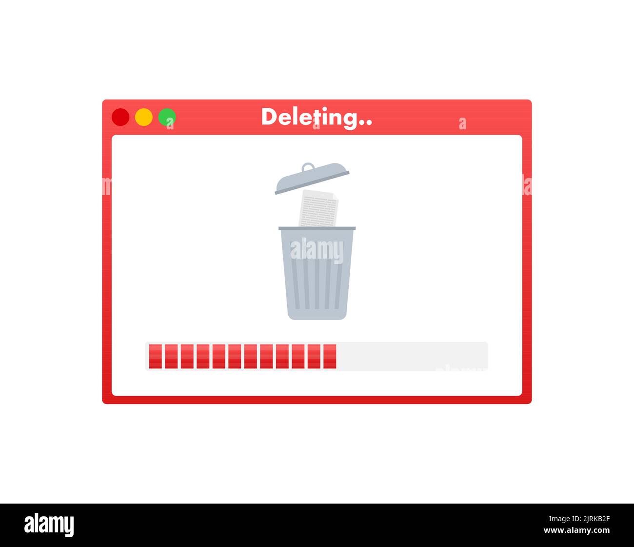 Process Delete file in paper. Remove document. Vector stock ...