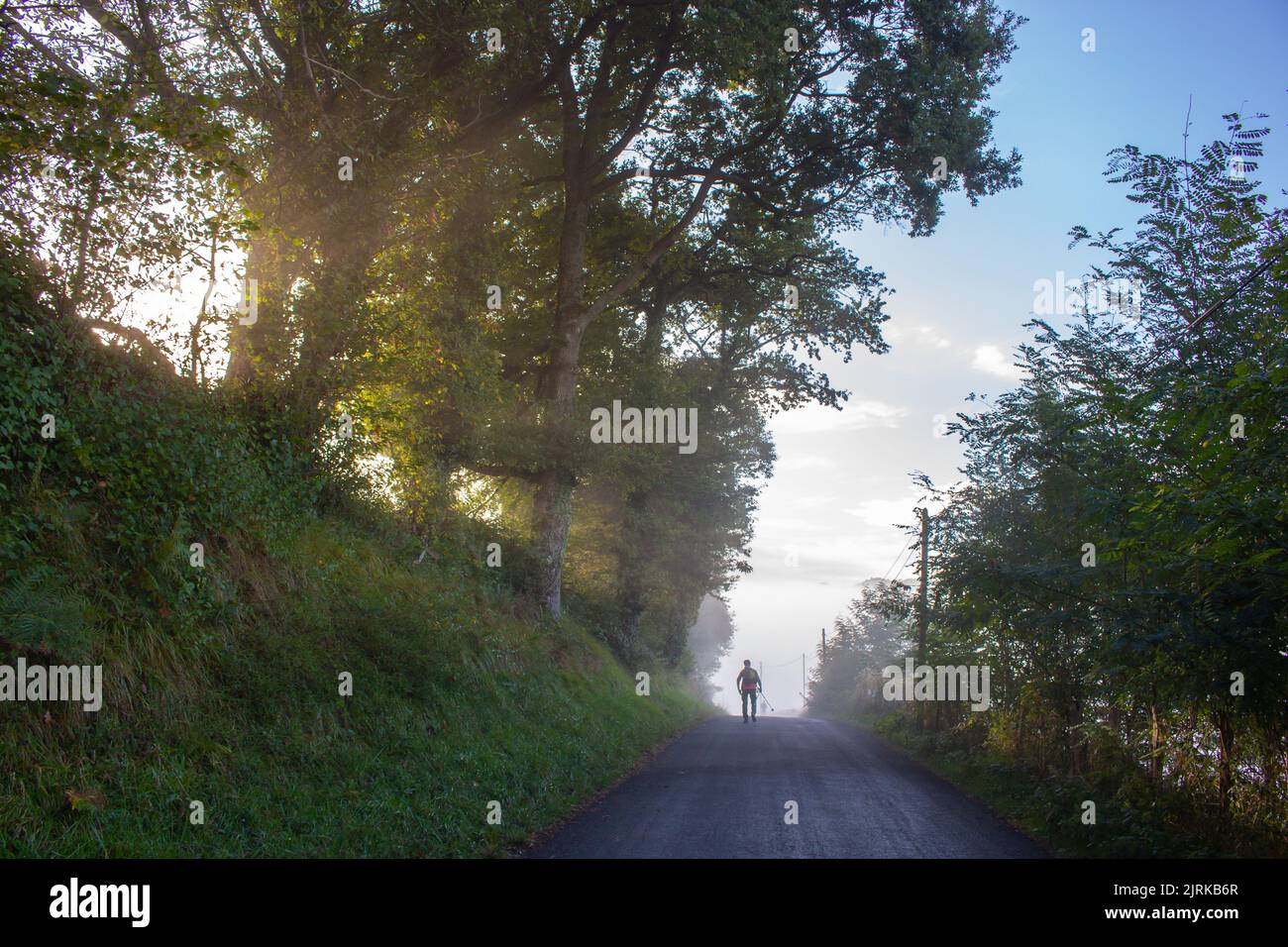 Religious pilgrim france road hi-res stock photography and images - Alamy