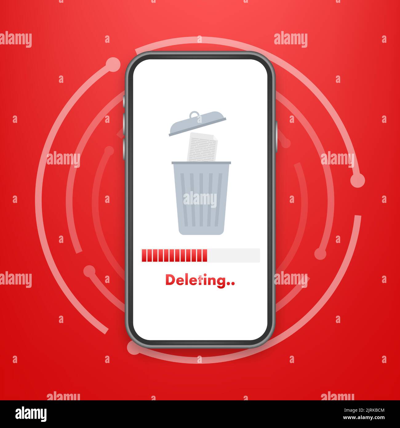 Process Delete file in paper. Remove document. Vector stock ...