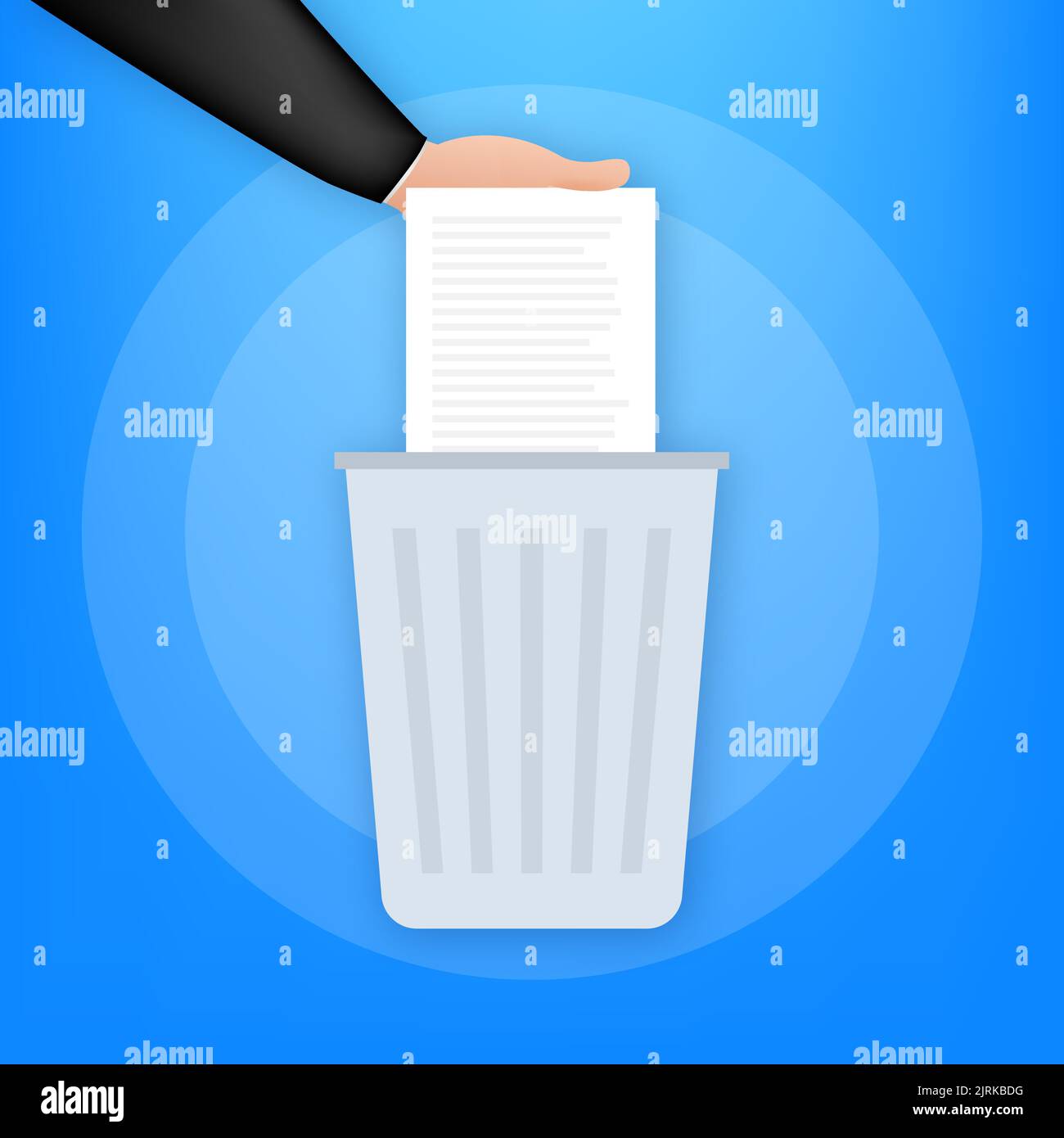 Process Delete file in paper. Remove document. Vector stock ...