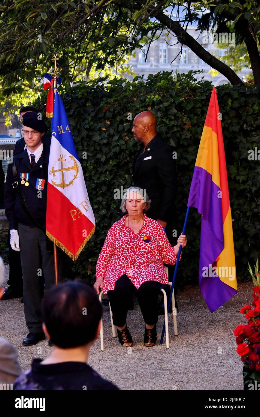 A general view of a ceremony honoring the Spanish republicans fighters ...