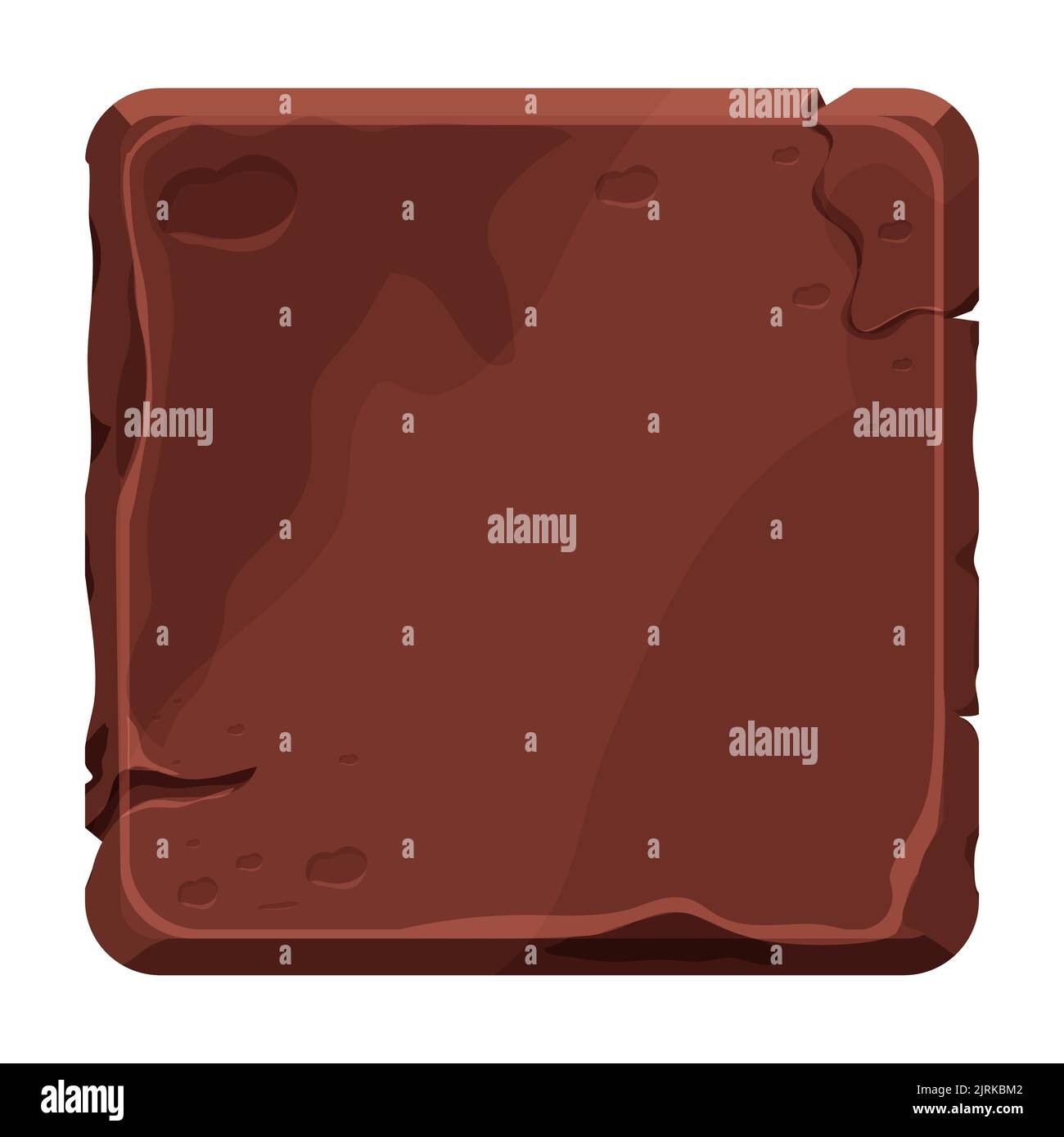 Game block ground or stone material, tile, brick isolated on white ...