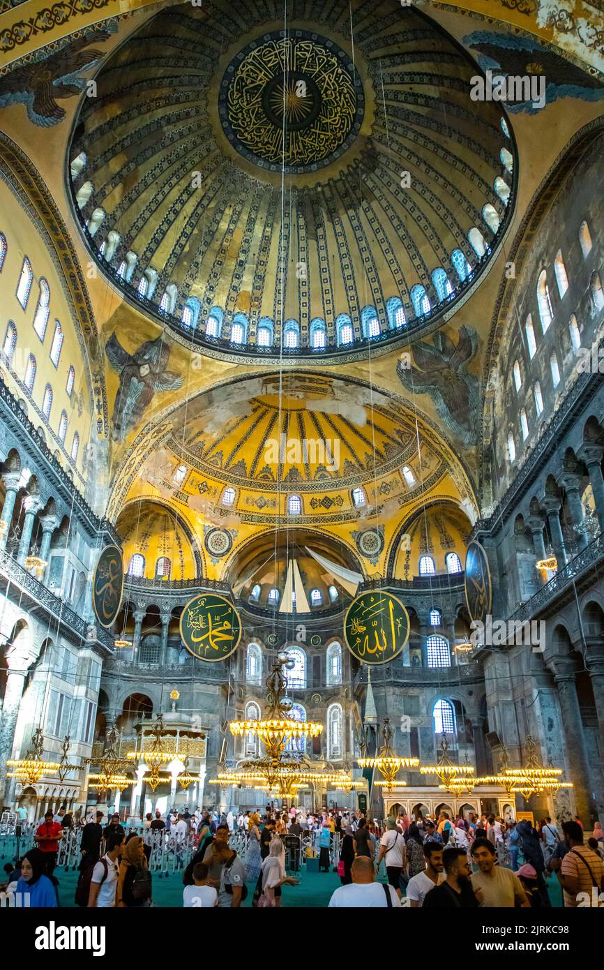 The Hagia Sophia Mosque, stanbul, Turkey 22 August 2022 (The Church of ...