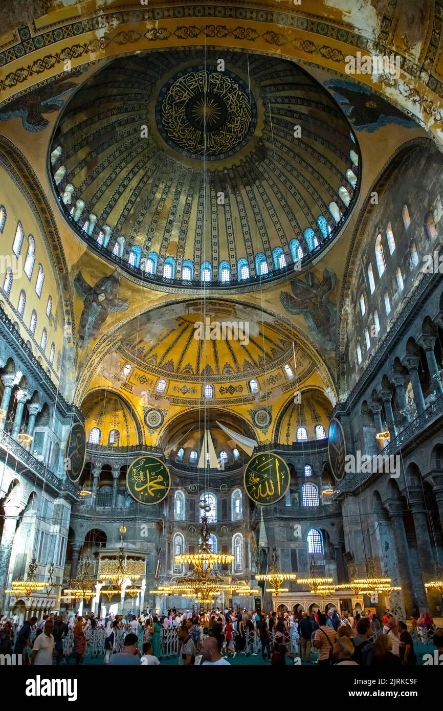 The Hagia Sophia Mosque, stanbul, Turkey 22 August 2022 (The Church of ...