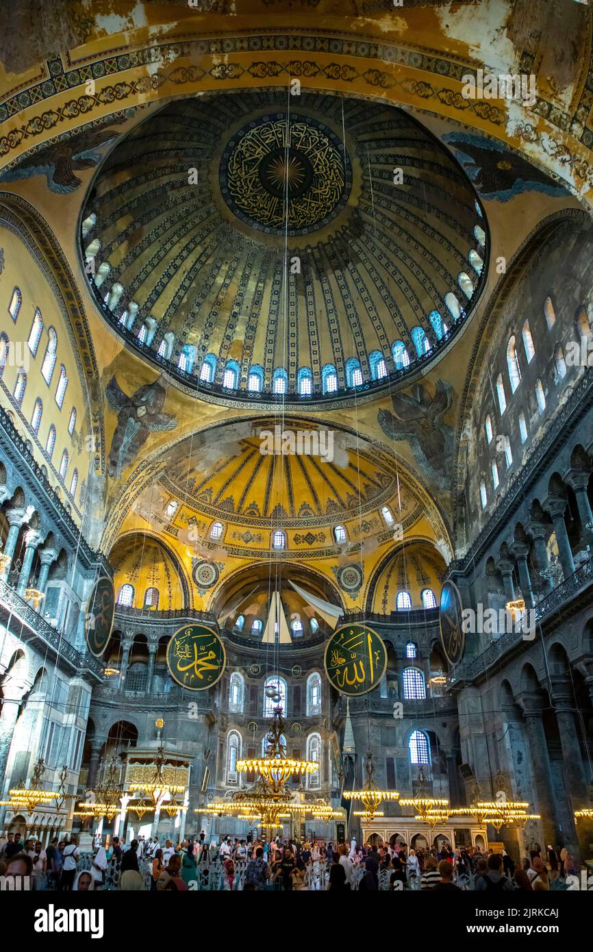 The Hagia Sophia Mosque, stanbul, Turkey 22 August 2022 (The Church of ...