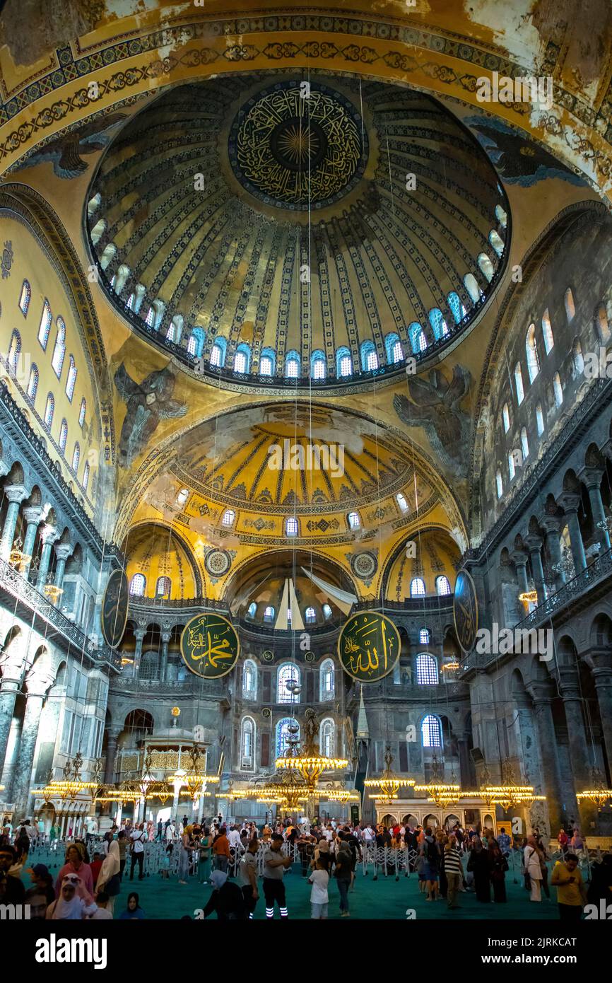 The Hagia Sophia Mosque, stanbul, Turkey 22 August 2022 (The Church of ...