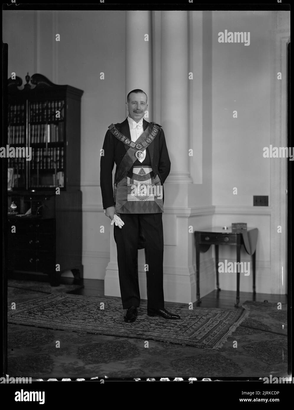 His Excellency Lord Galway at Government House, Wellington, 1939 ...