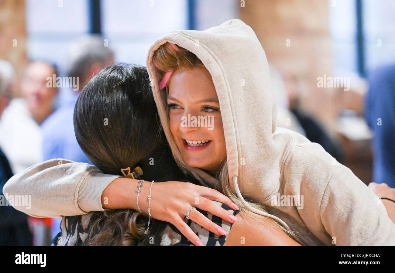 Exam joy hugs hi-res stock photography and images - Alamy