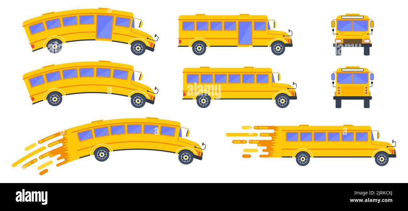 Schoolchildren back view Cut Out Stock Images & Pictures - Alamy