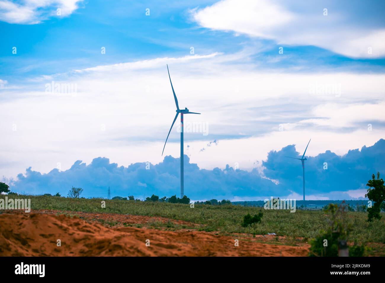 Wind turbine standing alone hi-res stock photography and images - Alamy