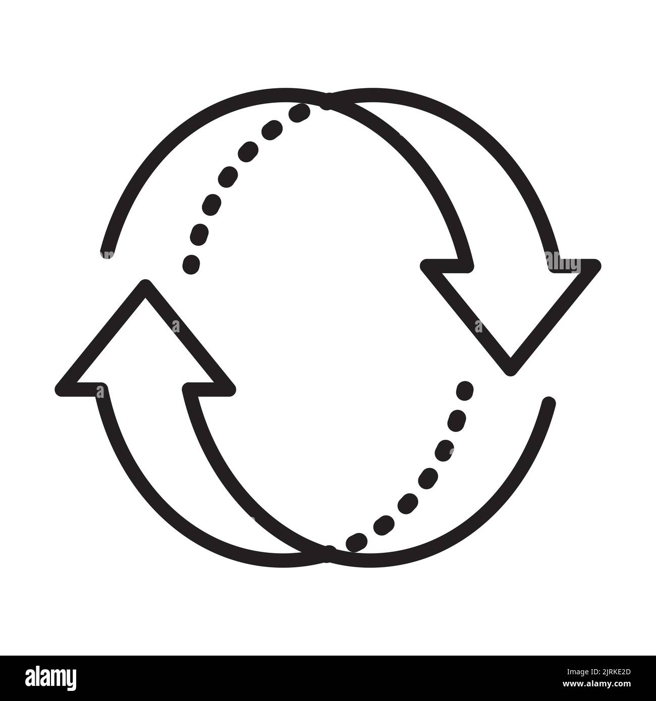 replace icon vector double reverse arrow exchange linear sign for graphic design, logo, web site ...