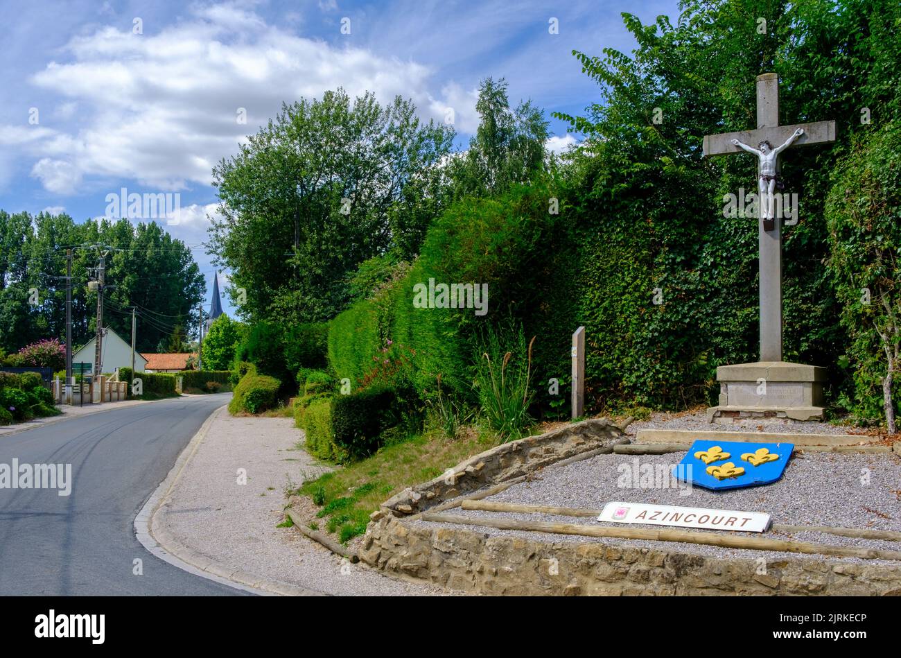 Battlefield of Agincourt, France Stock Photo - Alamy