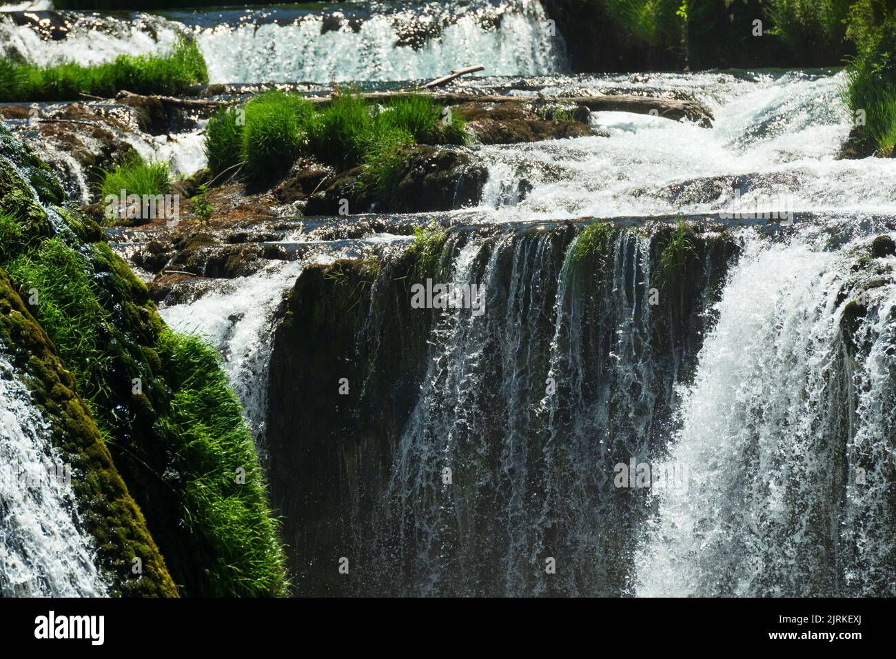 a magnificent waterfall called strbacki buk on the beautifully clean ...