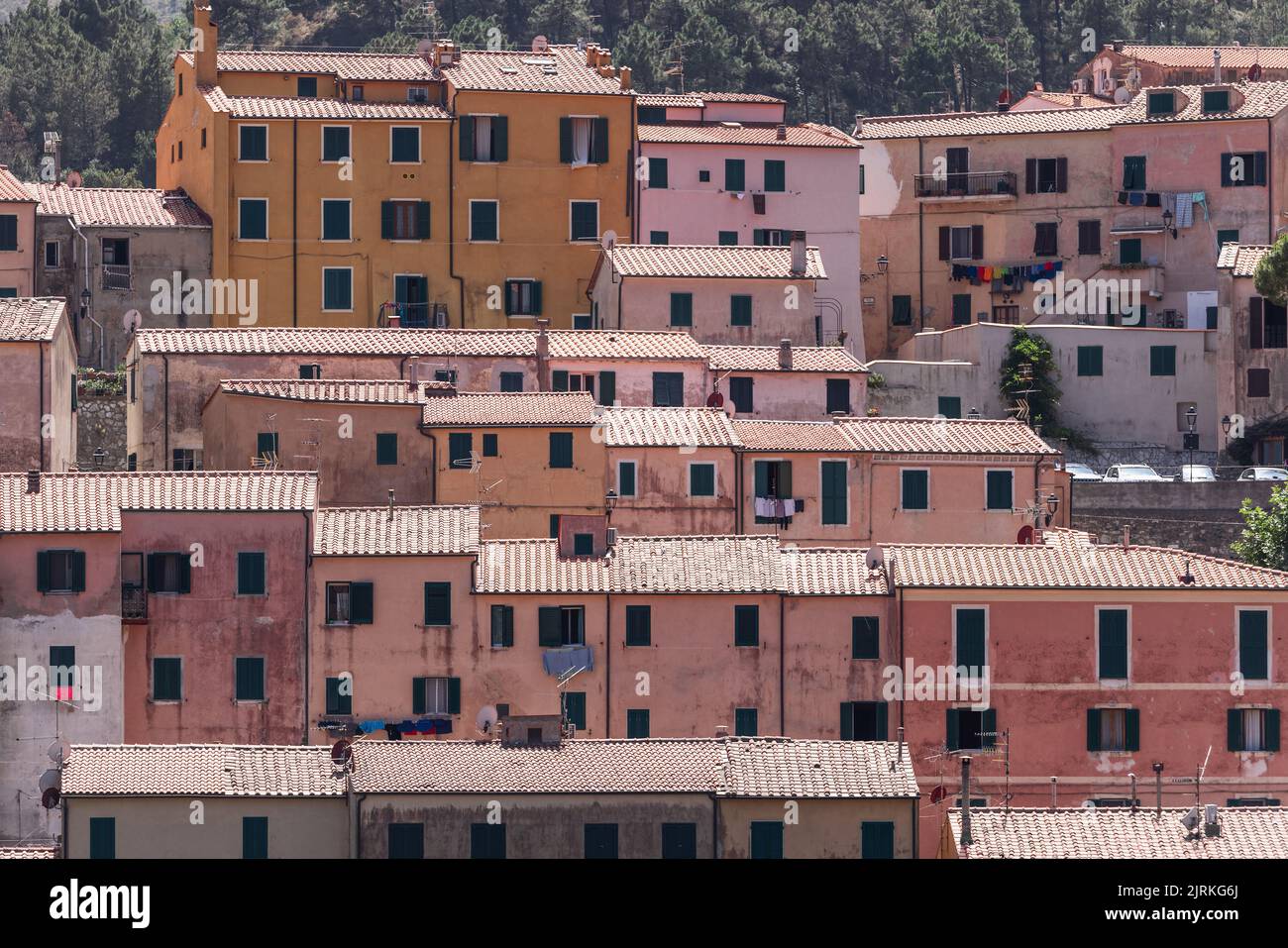 Capoliveri town consists of a network of narrow streets and flights of ...