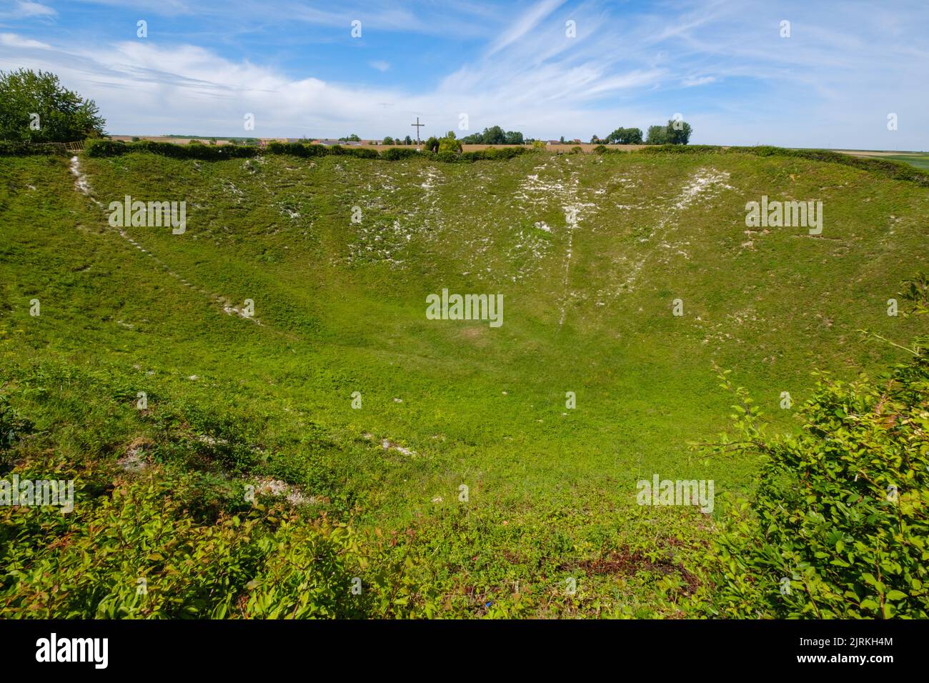 Lochnagar crater, Somme, France Stock Photo - Alamy