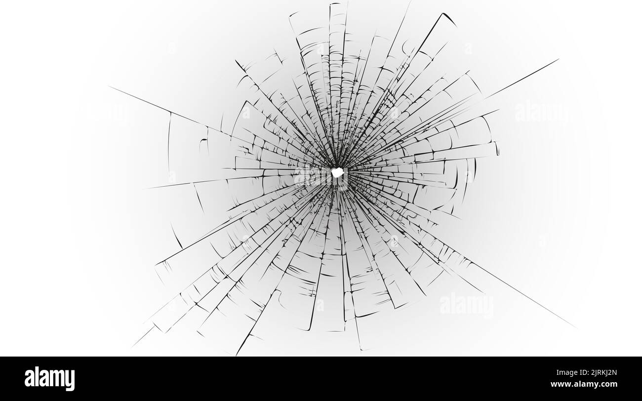 Broken glass texture impact effect Stock Photo - Alamy