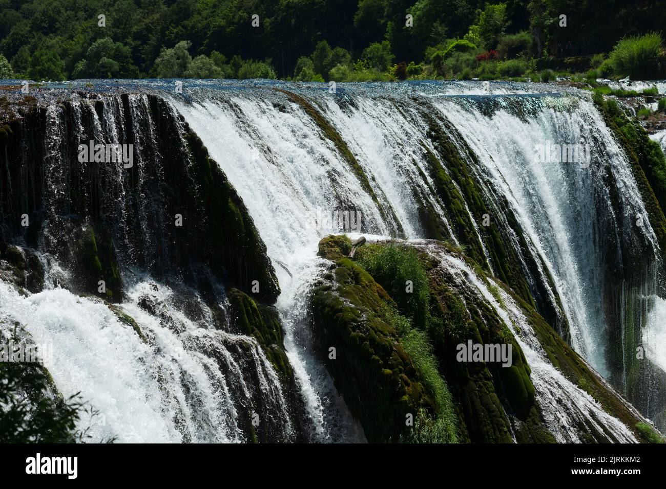 a magnificent waterfall called strbacki buk on the beautifully clean ...
