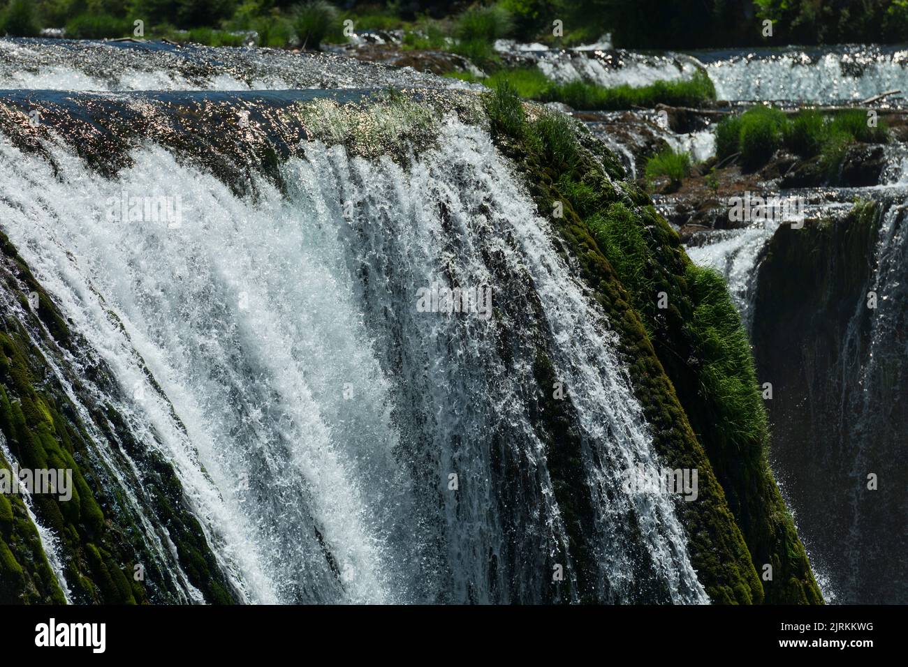 a magnificent waterfall called strbacki buk on the beautifully clean ...