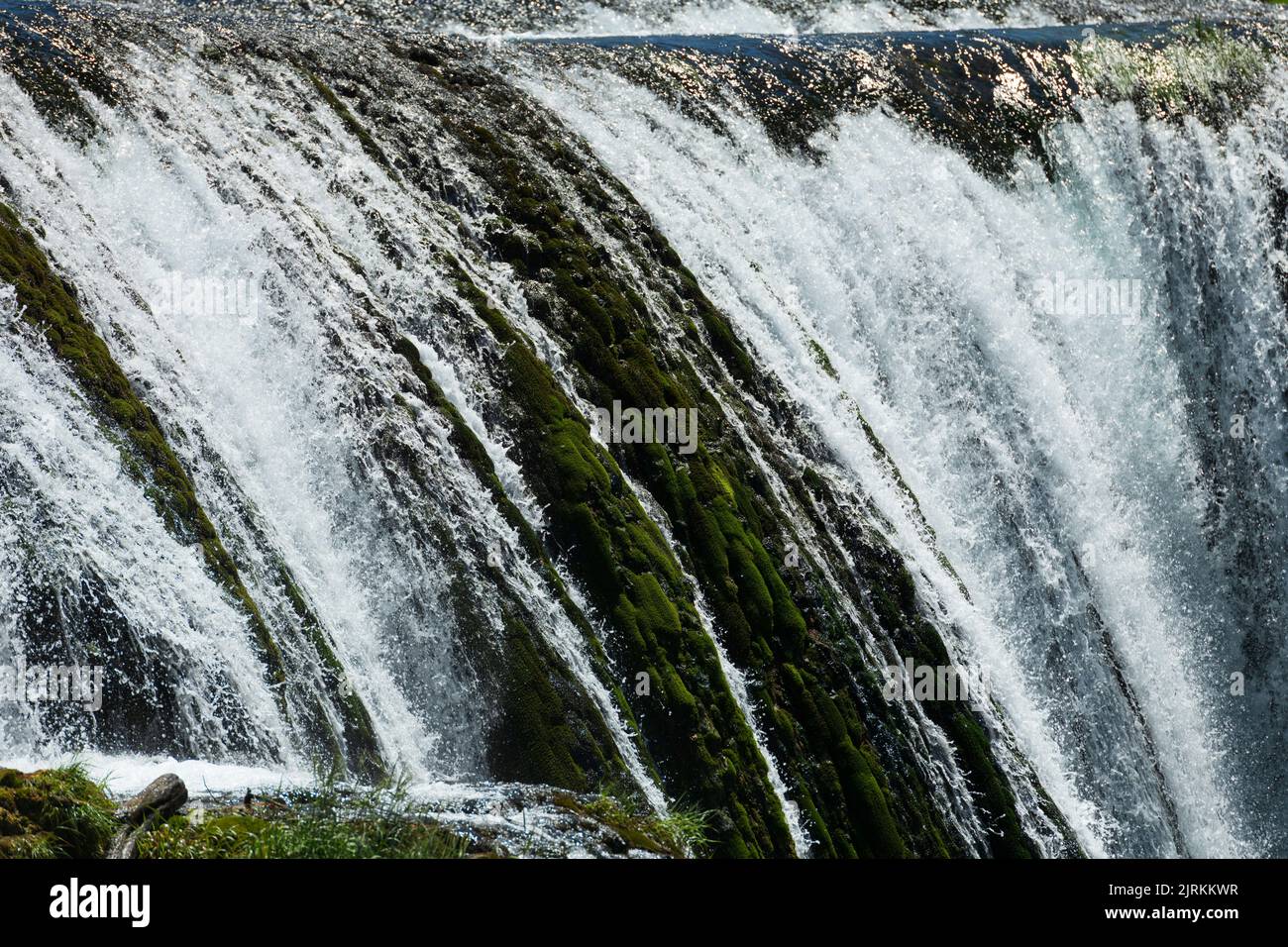 a magnificent waterfall called strbacki buk on the beautifully clean ...