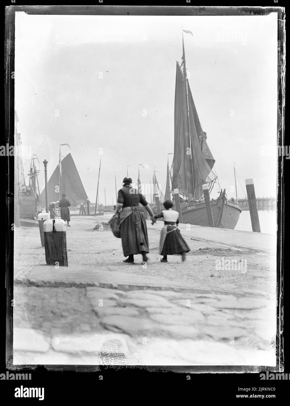 Waterfront scene Black and White Stock Photos & Images - Alamy