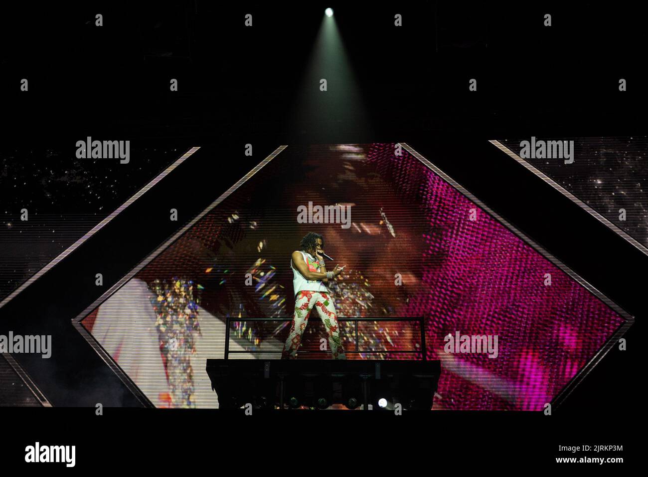 Lil Baby performs at Concord Pavilion on August 23, 2022 in Concord ...