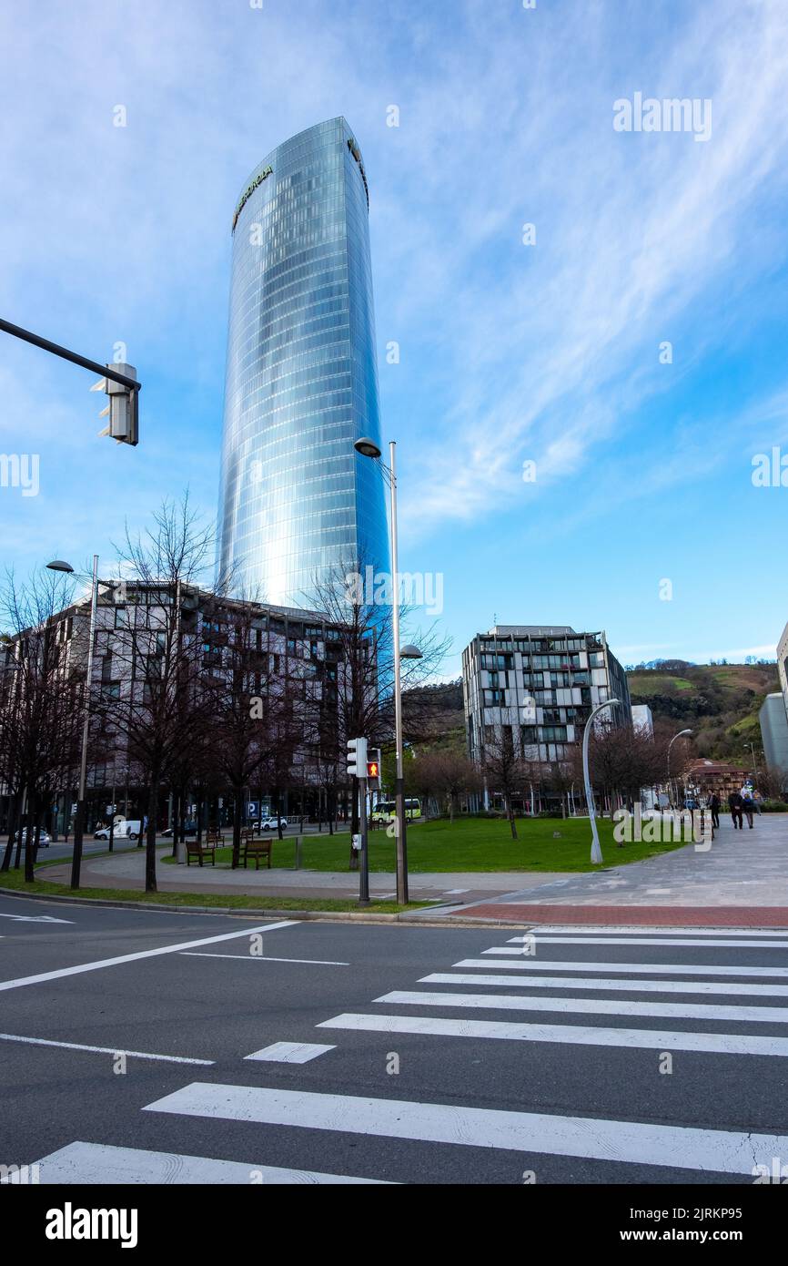 Panoramic view of the nervion river in downtown bilbao hi-res stock photography and images - Alamy