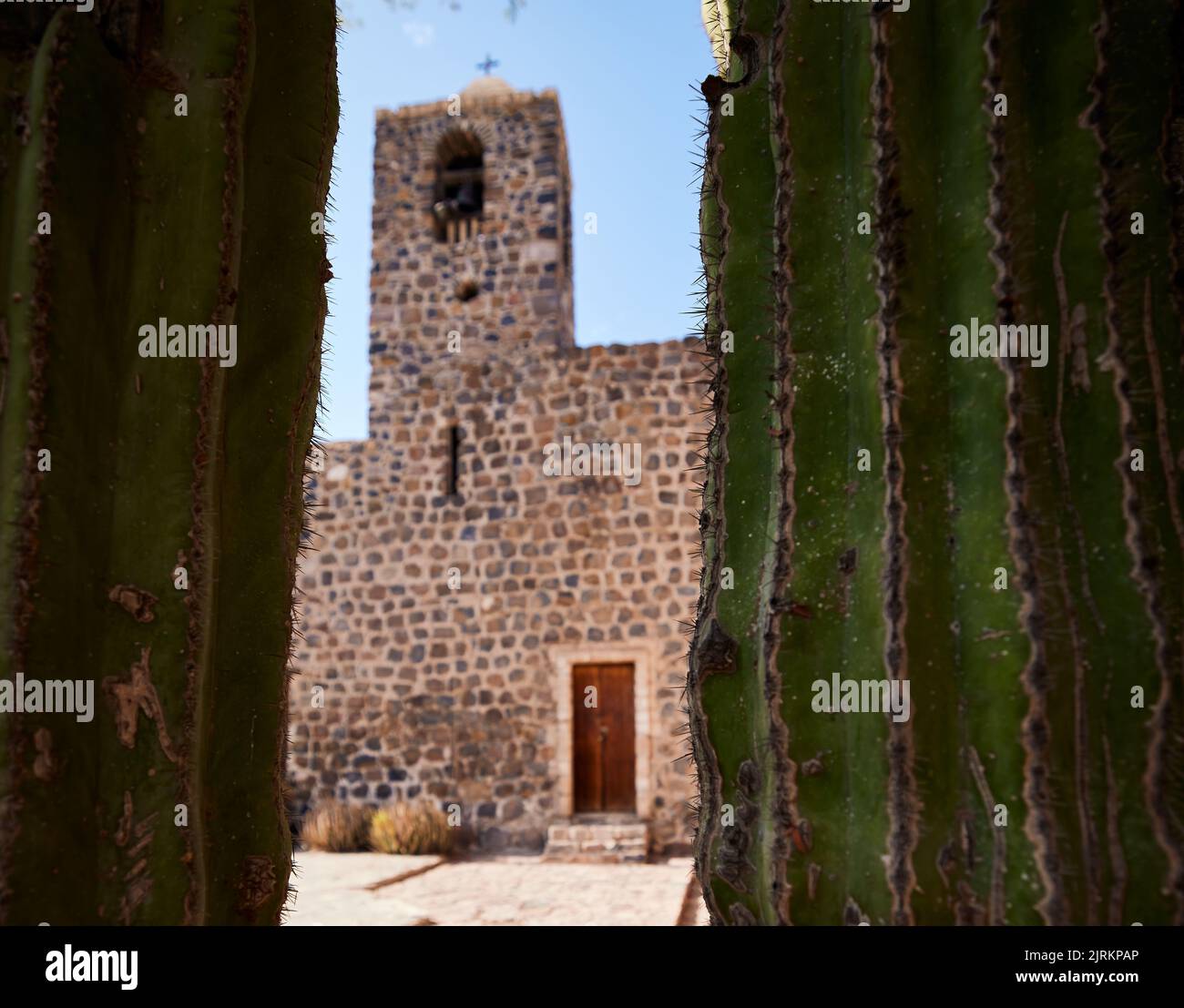 A closeup shot of an ancient building in Mulege, Mexico Stock Photo - Alamy