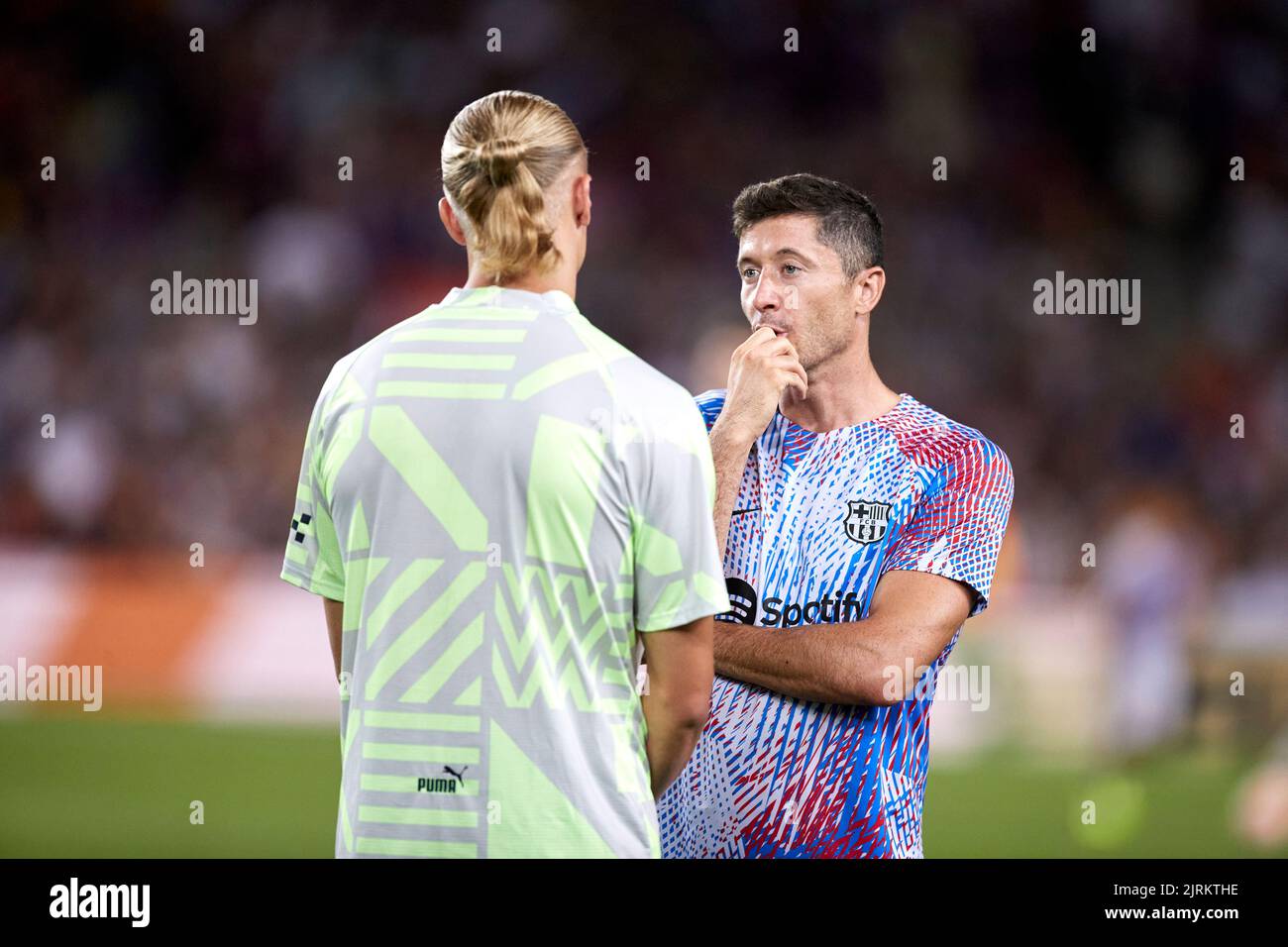 Haaland lewandowski hi-res stock photography and images - Alamy