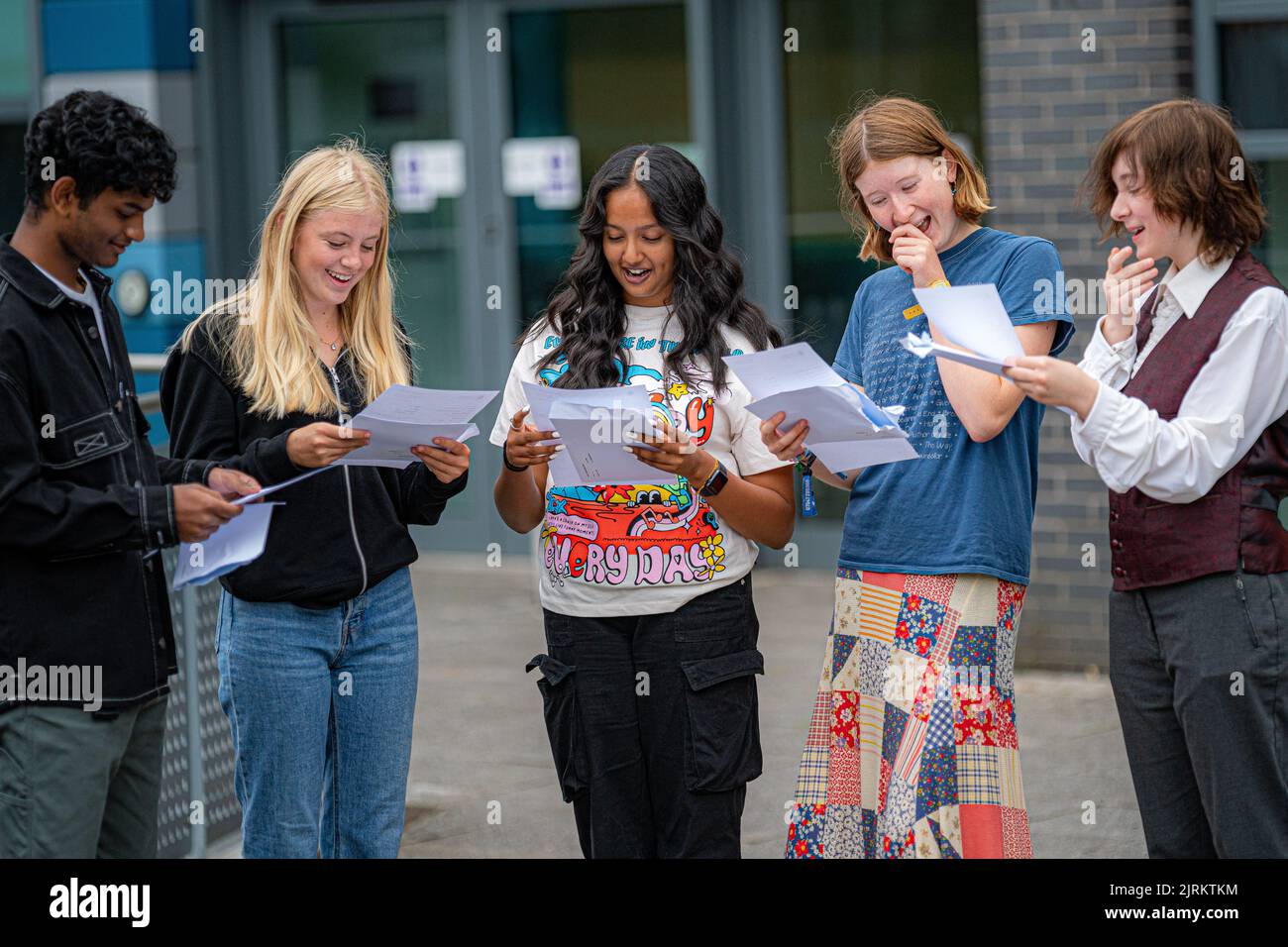 (left to right) Dominic Sebastian, 16, Abigail Woodworth, 16, Anna ...