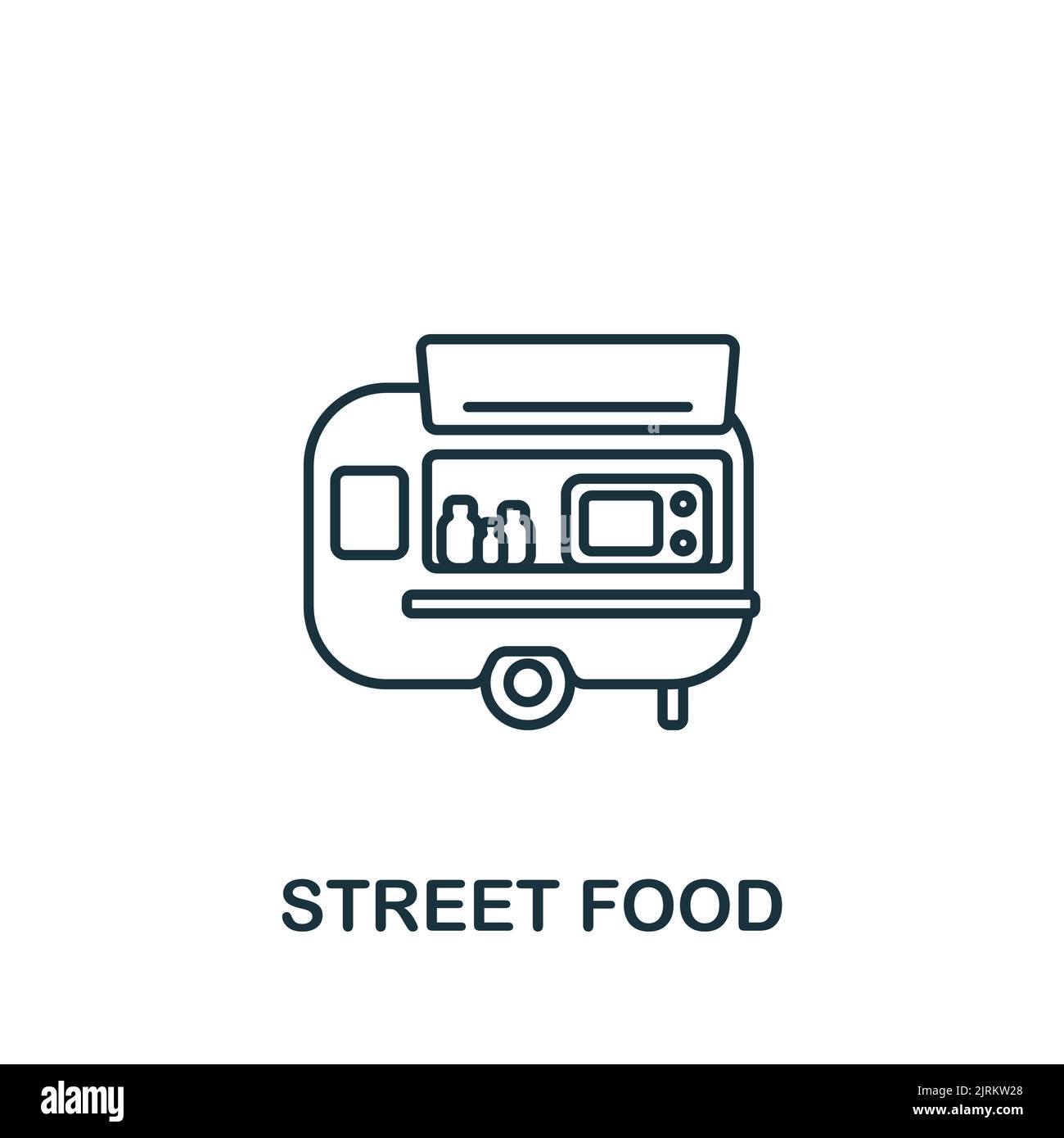 Street Food icon. Line simple icon for templates, web design and ...