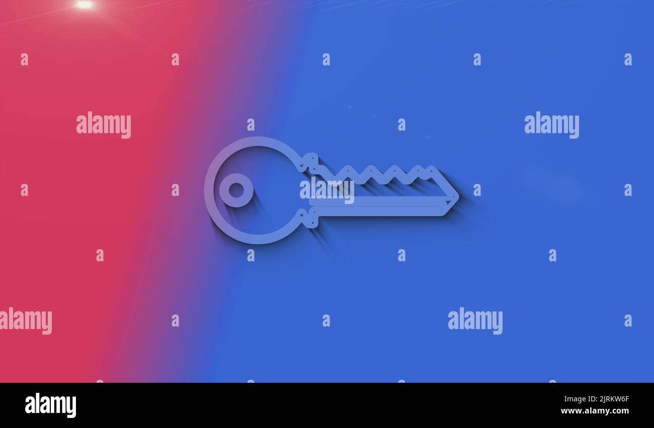 Cyber Security And Password Safety With Key Symbol Digital Concept Network Cyber Technology