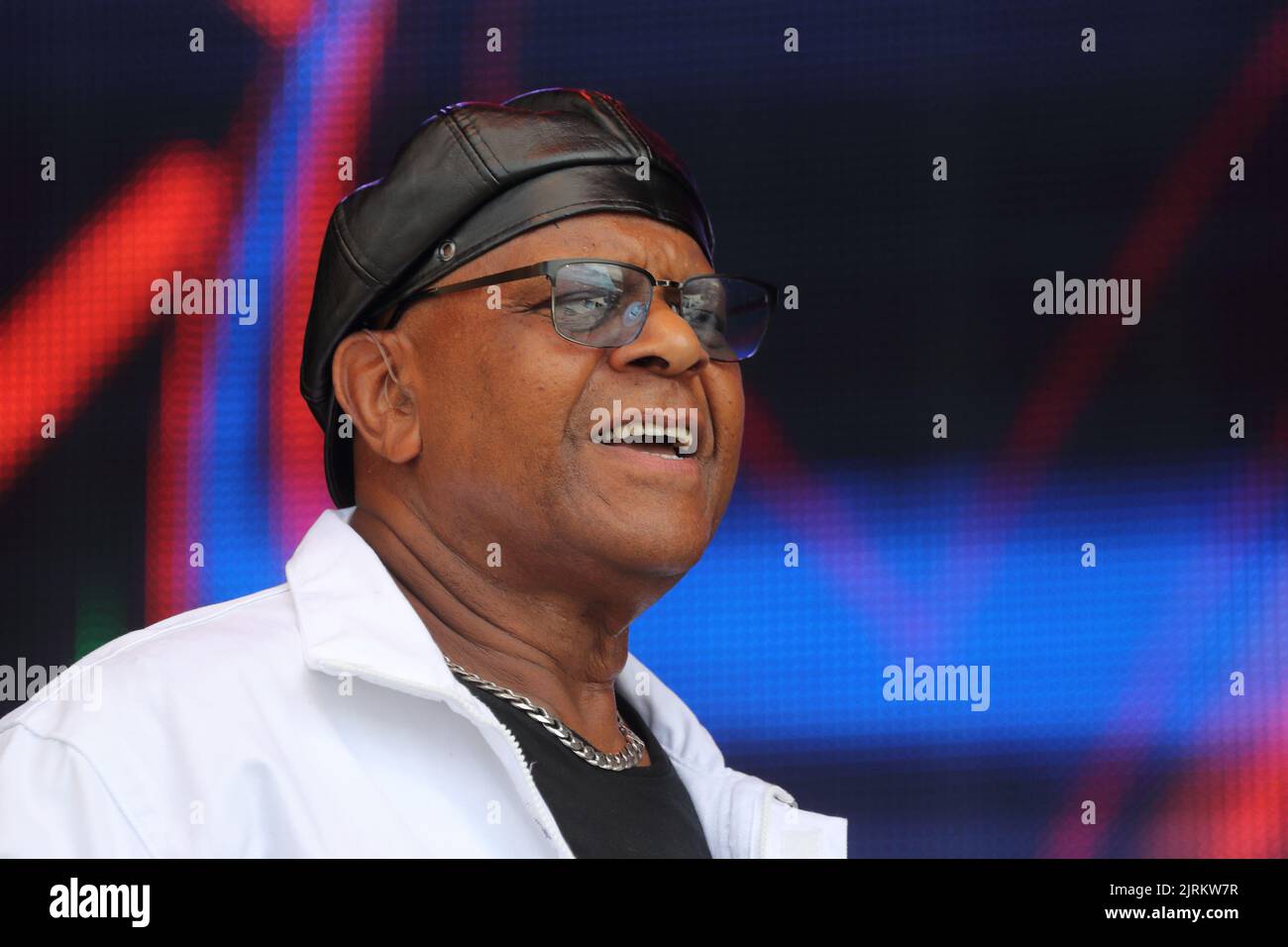 The Real Thing performing on stage at the 80s music Rewind Festival ...