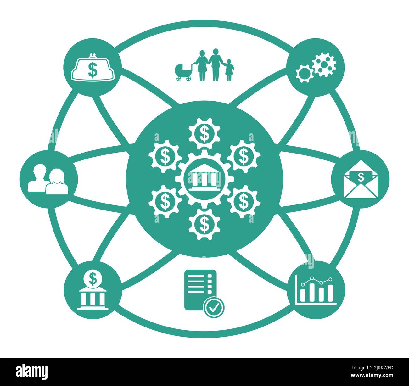 Budgeting icon Cut Out Stock Images & Pictures - Alamy