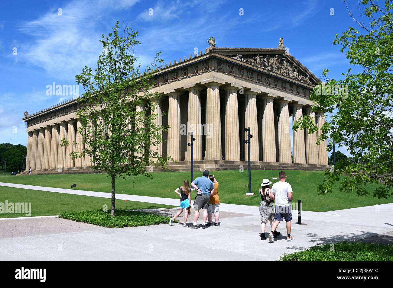 The Parthenon im Centennial Park; Nashville, Tennessee, Vereinigte Staaten von Amerika Stock ...