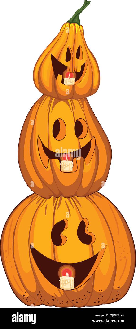 halloween pumpkin mountain spooky Stock Vector Image & Art - Alamy