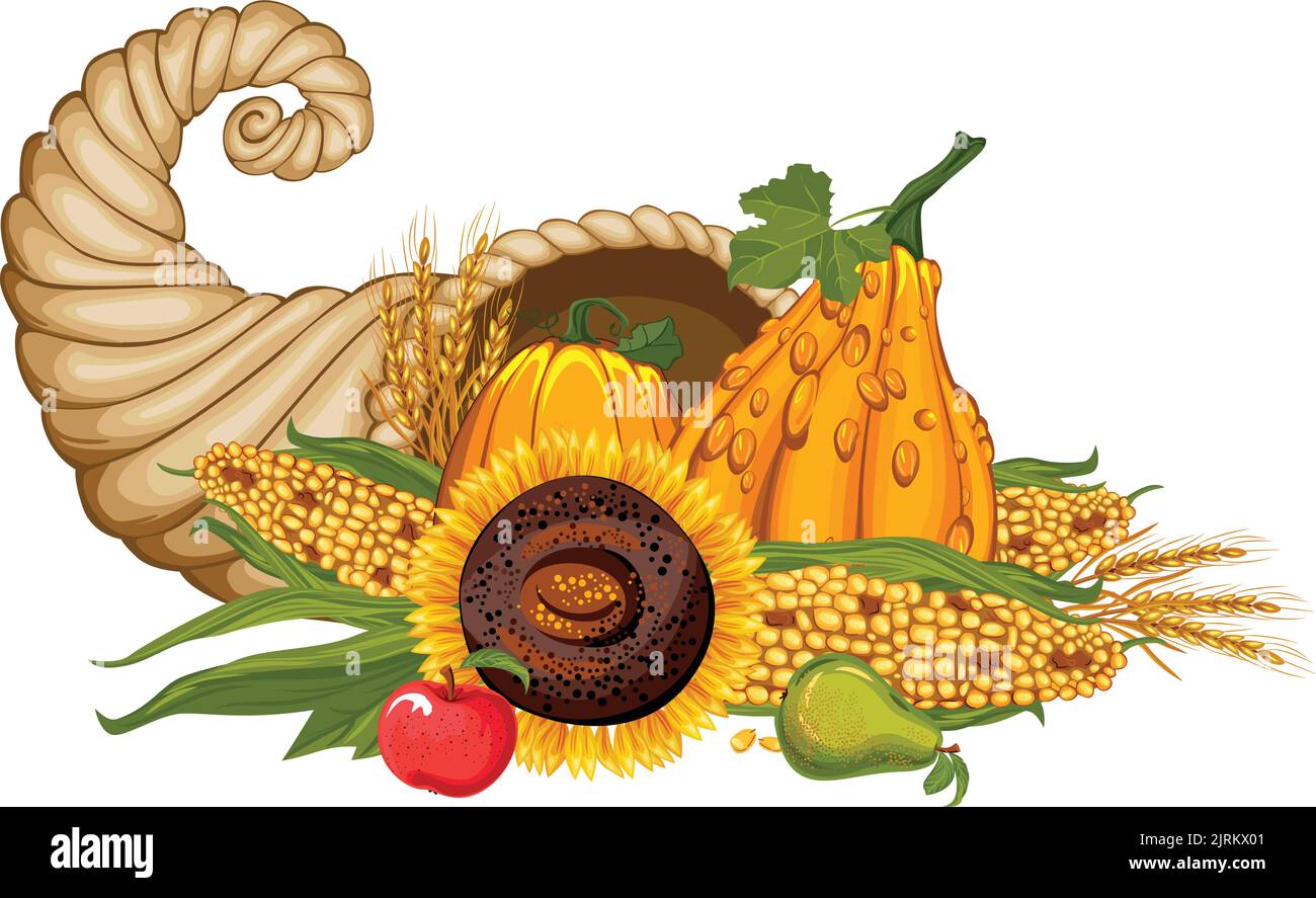 Cornucopia Cut Out Stock Images & Pictures - Alamy