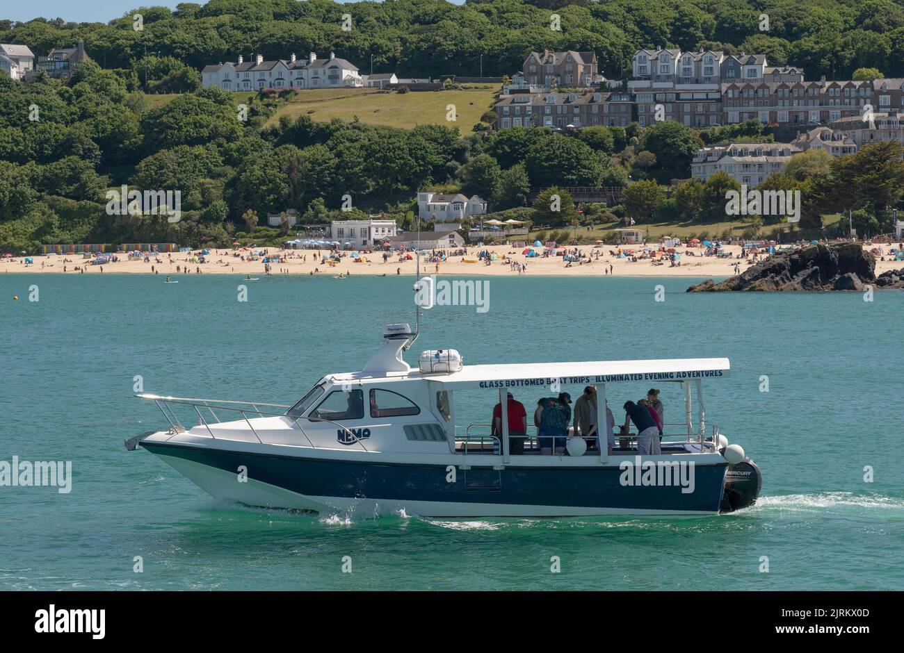 St Ives, west Cornwall, England, UK. 2022. View from Smeatons Pier ...