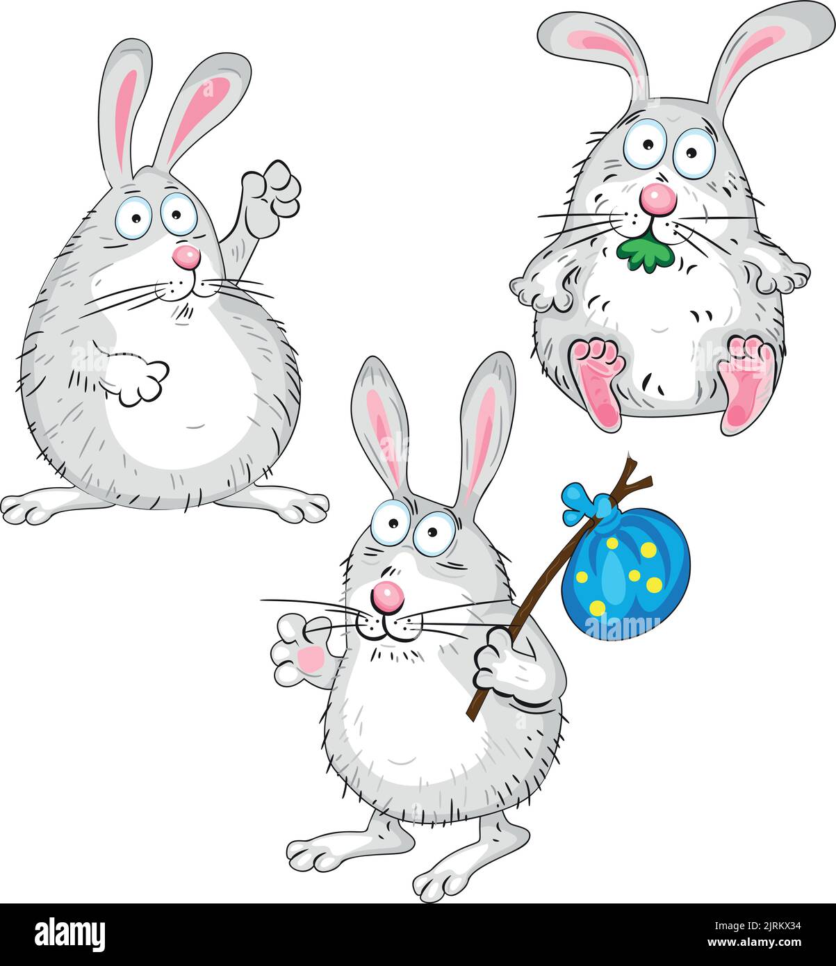 3 rabbits Stock Vector Images - Alamy