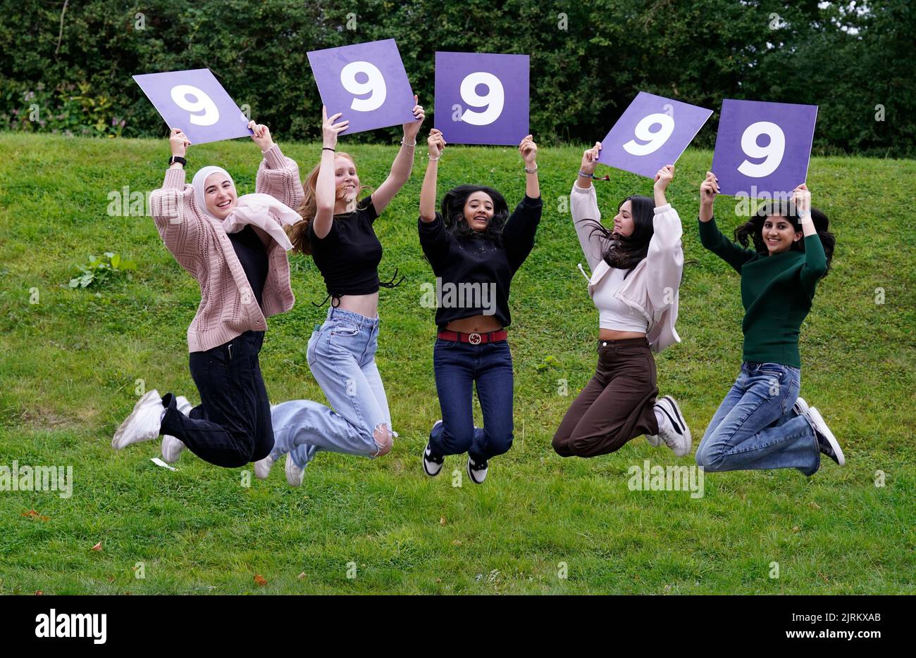 (left to right) Jenna Maghaireh, Hannah Taylor, Ria Sood, Amber Malkin ...