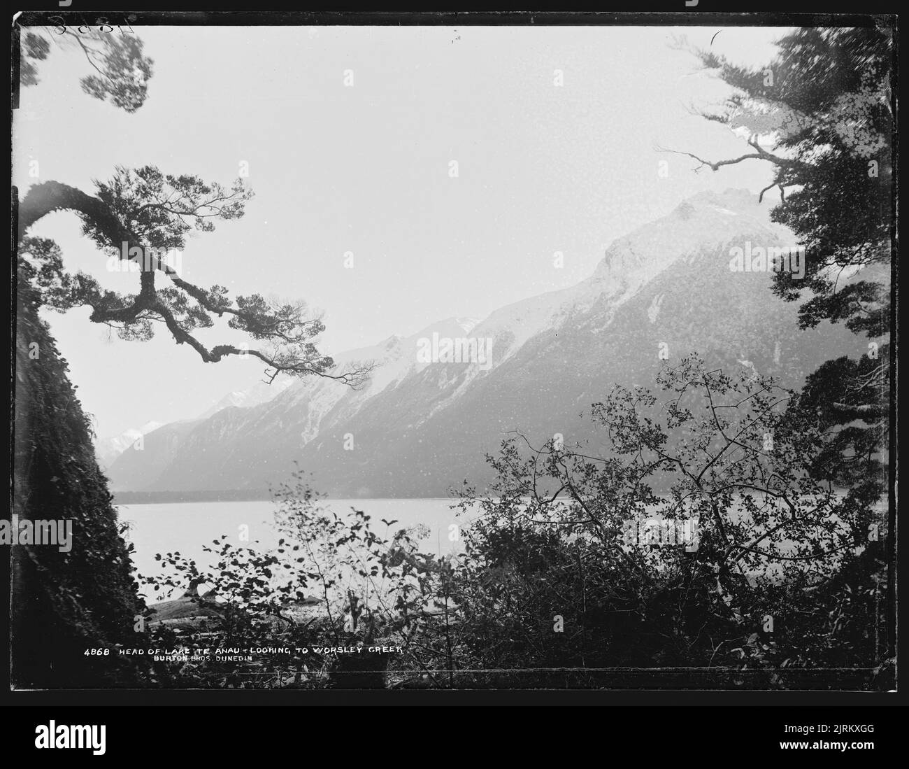 Head of Lake Te Anau, looking to Worsley Creek, 1889, Dunedin, by ...