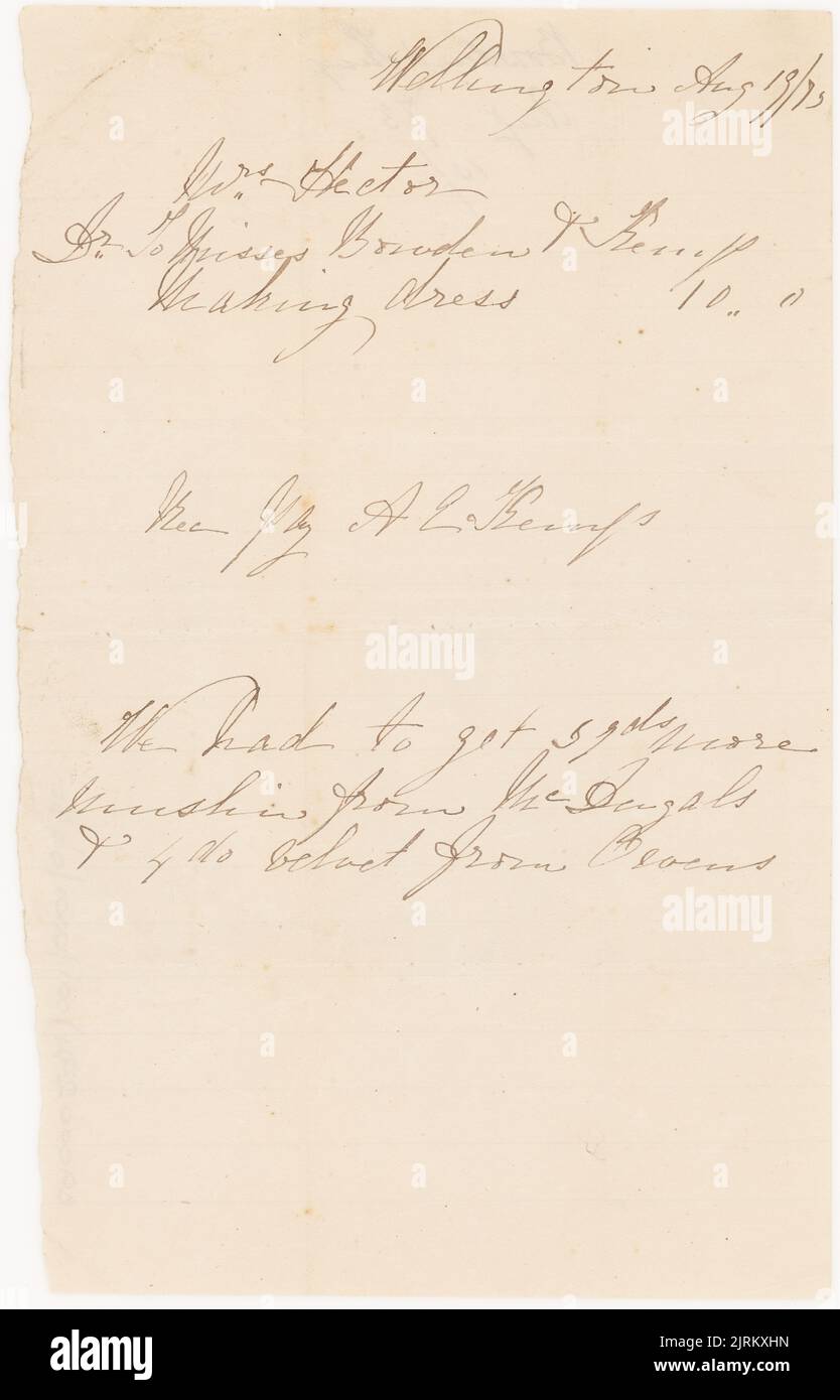 Dress making, 3 October 1873, by Bowden and Kemp Stock Photo - Alamy