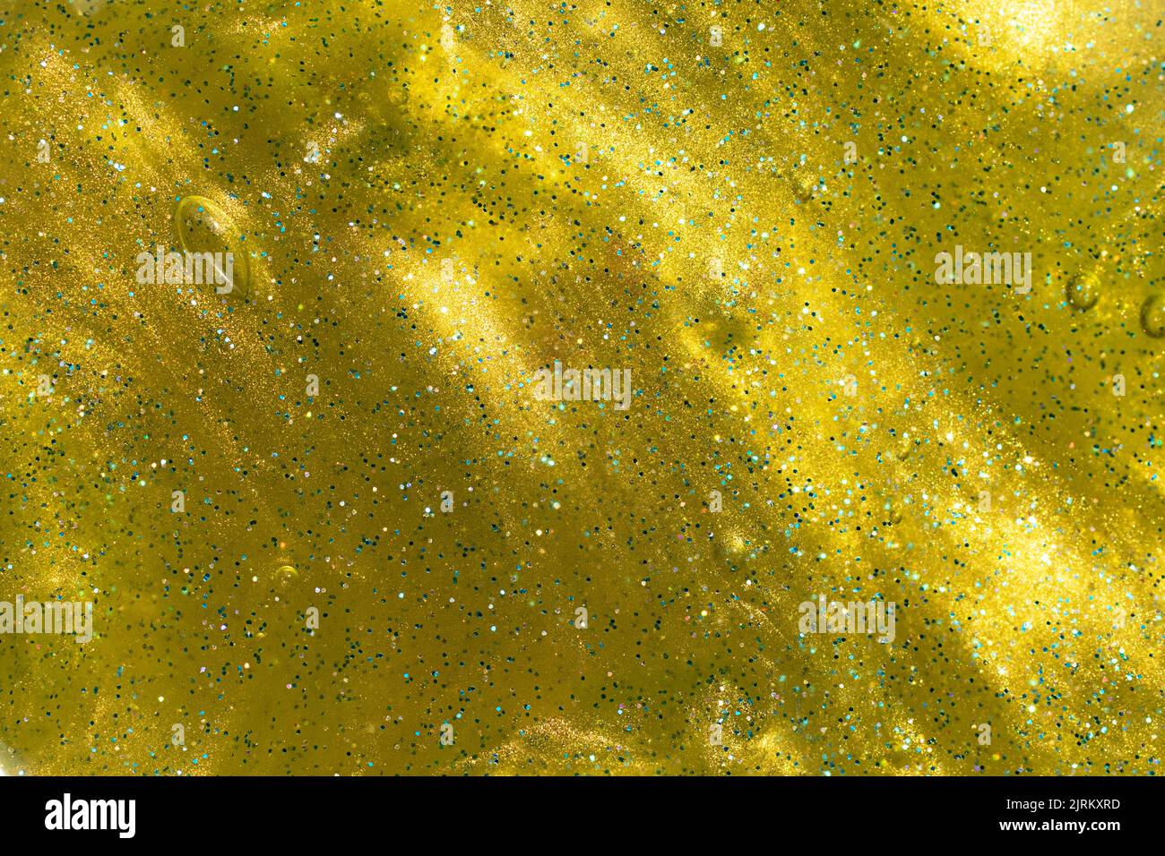 Macro photography of the slime texture.Abstrat green background with ...